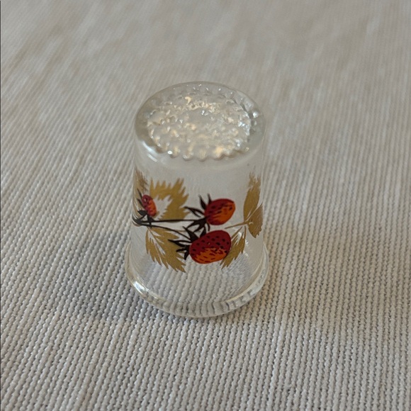 Art | Vintage Glass Strawberry Thimble With Signature Of D Costea ...